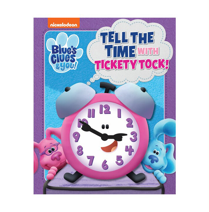 Blues Clues Tell The Time Interactive Story Book With Clock To Learn ...