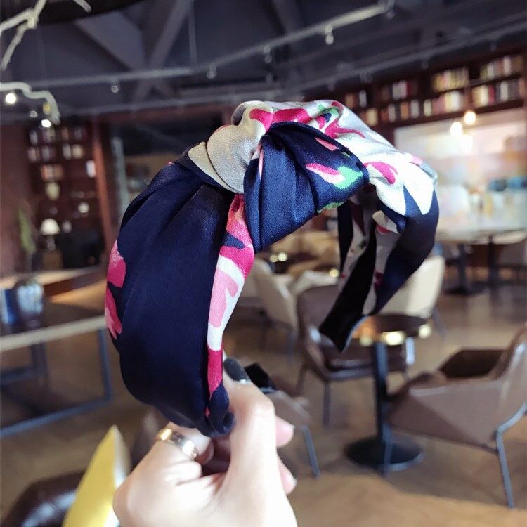 Korean Hair Band Headdress Satin Cloth Headband Fashion Womens