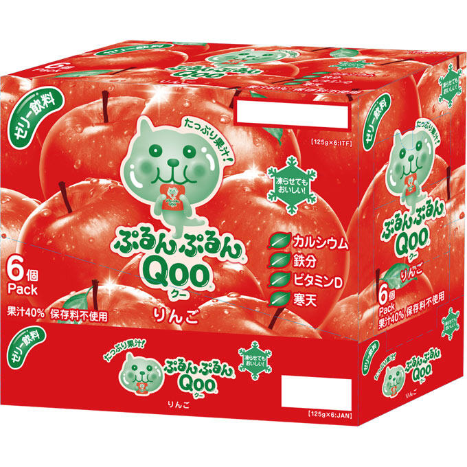Coca-Cola (Japan) Co. Minute Maid Purunpurun Qoo - Apples - Case 125G x ...
