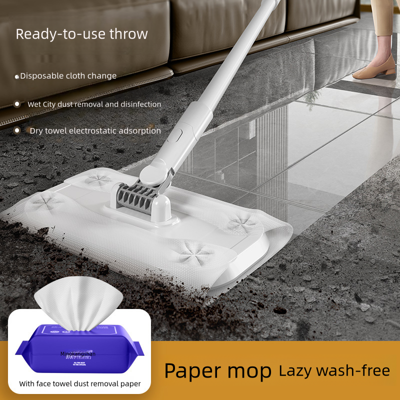 Electrostatic Dust Removal Mop Disposable Tissue Mop Cloth Lazy Mop ...
