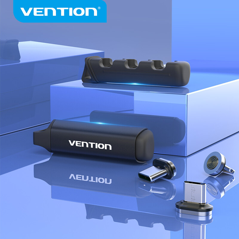 Vention Universal Magnetic Cable Plug Case Portable Storage Box for ...