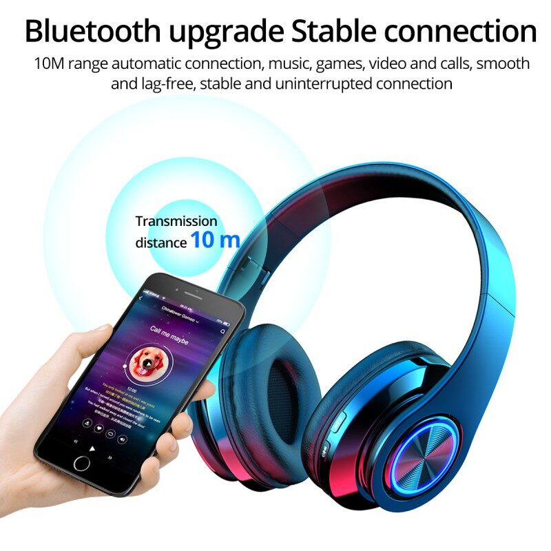 FONKEN Wireless Heavy Bass Bluetooth Headset B39 Head-mounted Gaming ...