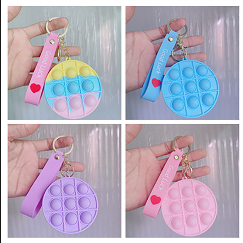 Push Pop Mini Keychain Silicone Rodent Control Pioneer Coin Purse Chain ...