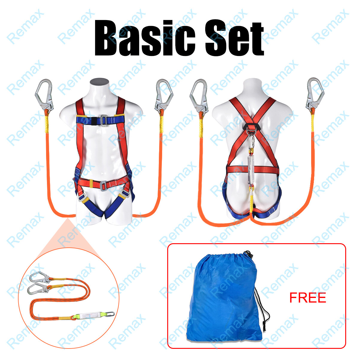 IRONBOX [READY STOCK] Full Body Safety Harness Set Attached Twin Large ...