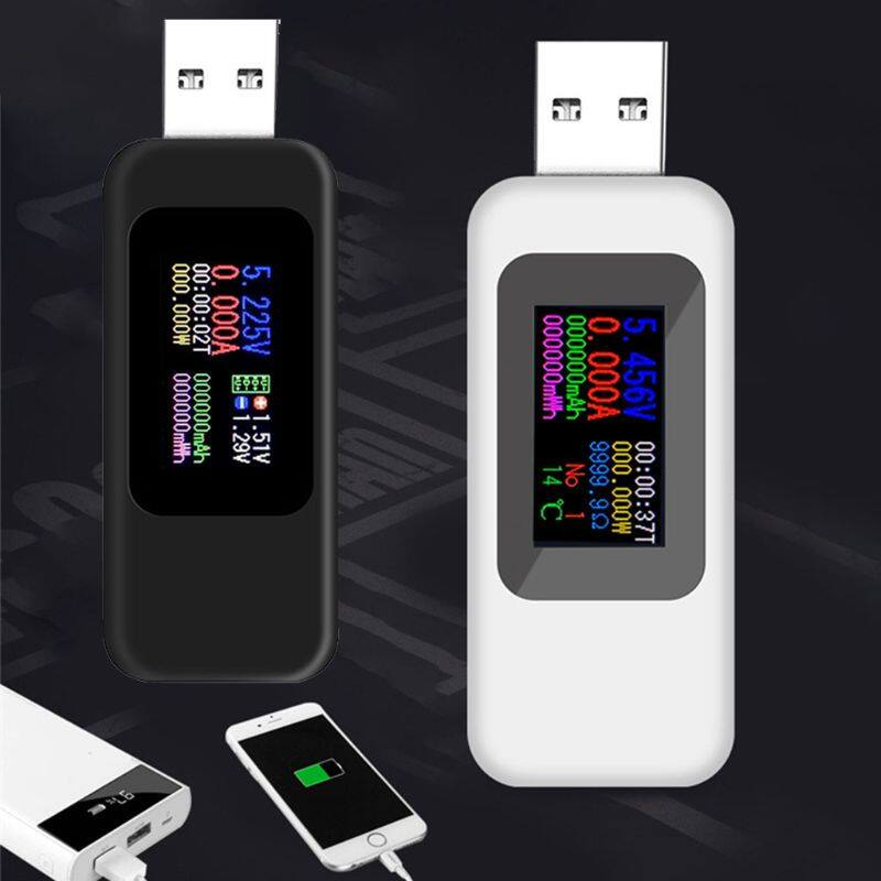 USB OLED มิเตอร์วัดค่าความต่างศักย์กระแส,ตัววัดกระแสไฟฟ้าความจุไฟฟ้า ...