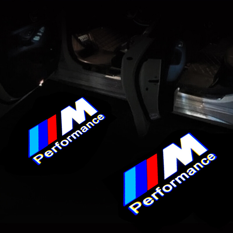 2Pcs LED Car Door Light รถประตูยินดีต้อนรับโปรเจคเตอร์โลโก้ Ghost Shadow Light สำหรับ BMW E81 ...