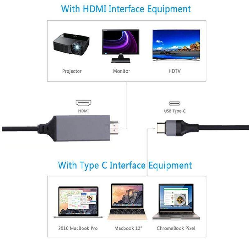 New arrival 2021 Mobile Phone to TV Adapter Cable 2m USB3.1 Type C to ...