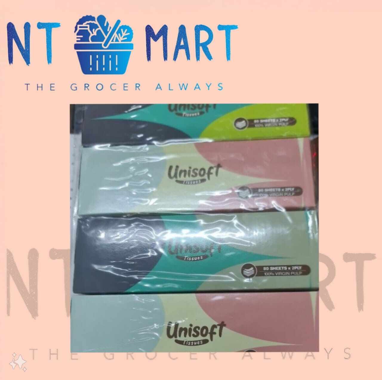 UNISOFT TISSUE BOX 80'S x 4box | Lazada