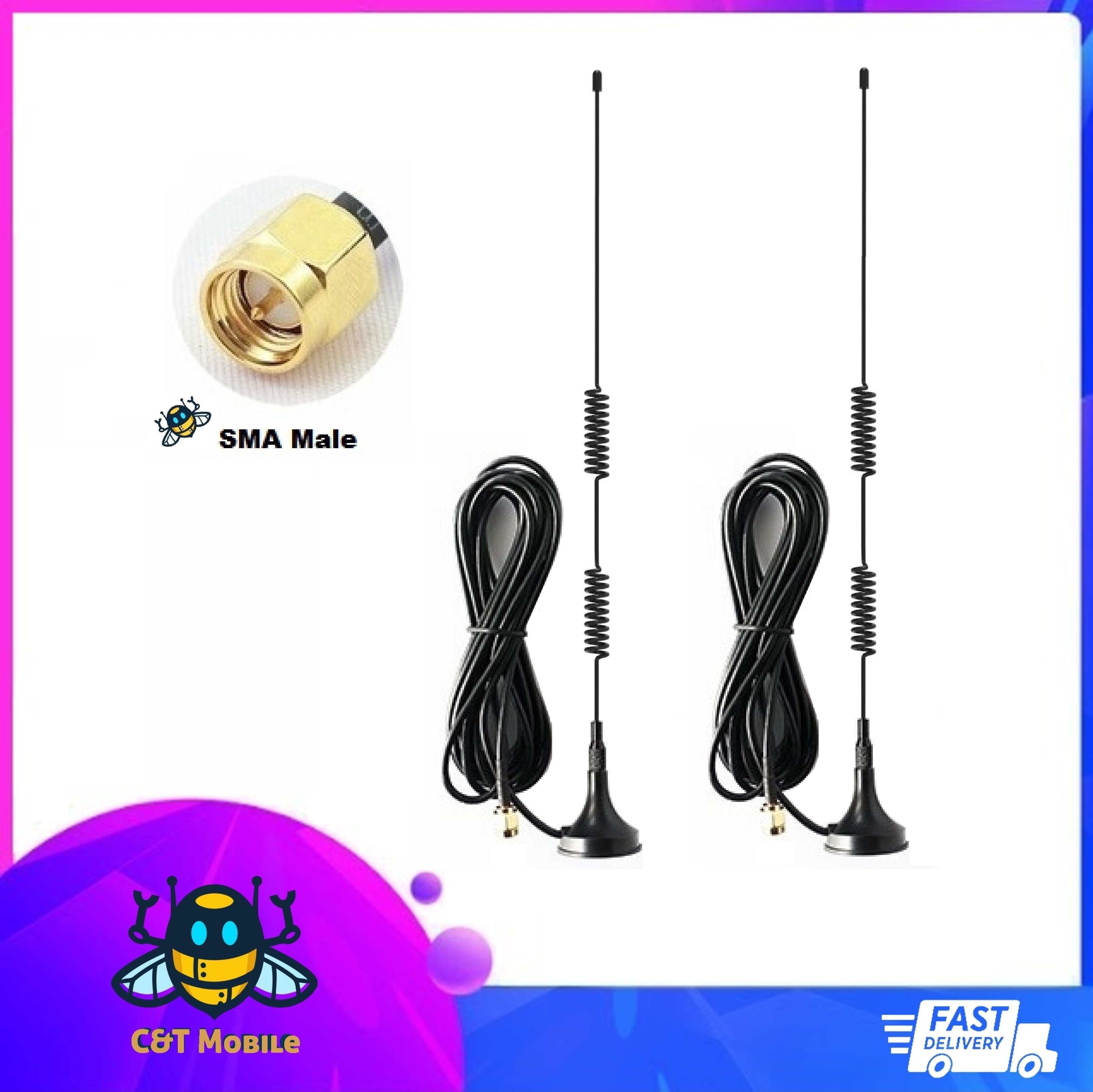 Huawei B310 B315 External Antenna / 3 Meter Extension Line Magnetic ...