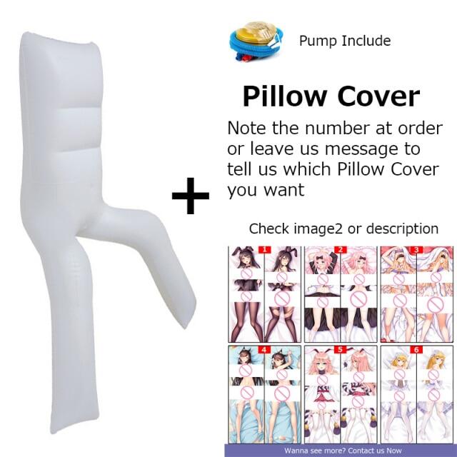 Inflatable Sex Body Pillow Dakimakura Onahole Holder Anime Waifu Kurumi Chika Mai Pillow For