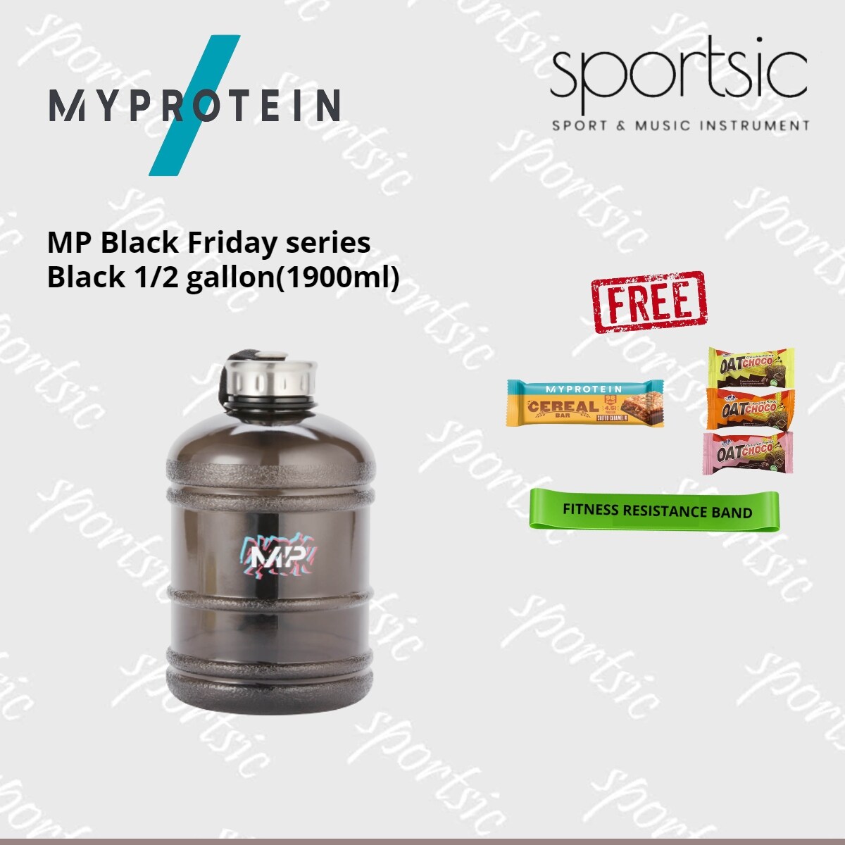 MYPROTEIN Ready Stock Half and 1 Gallon Hydrator/gym/fitness/hydrator ...