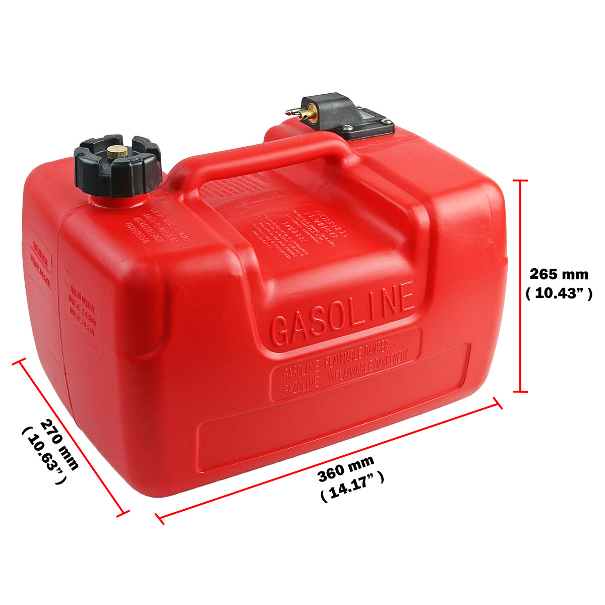 12L 24L Portable Boat Fuel Tank Yacht Engine Marine Oil Box With ...