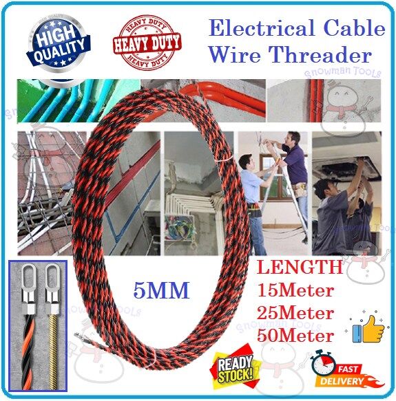 15M 25M 50M Electrician Cable Wire Guider 5mm Fiber Optic High ELECTRIC ...