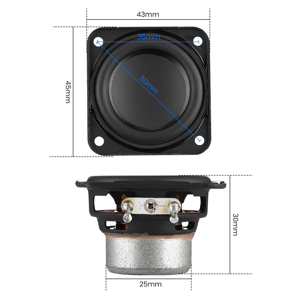 AIYIMA 2ชิ้น1.75นิ้วเต็มรูปแบบแบบพกพาเสียง BT ลำโพง4โอห์ม10วัตต์ลำโพงจังหวะขนาดใหญ่สำหรับ Harman ...