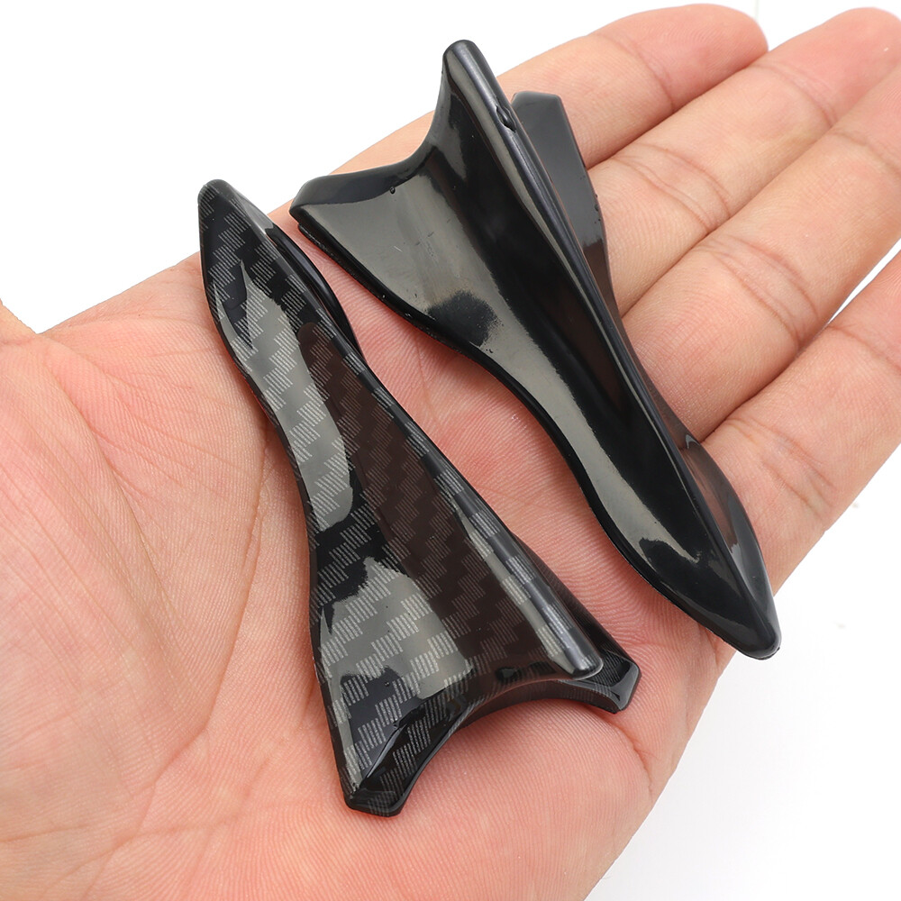 Universal Rear Roof Shark Fins Spoiler Wing Kit Car Roof Spoiler Bumper ...