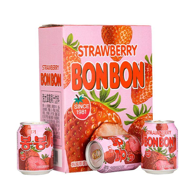 Korea Haitai BonBon Juice 4 Flavors [Grape/Peach/Strawberry/Pear] Lotte Sec Sec Orange with ...