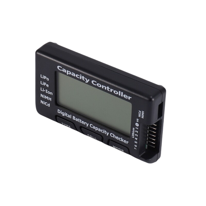 2.1" RC Cell Meter-7 Digital Battery Capacity Checker/Controller for ...
