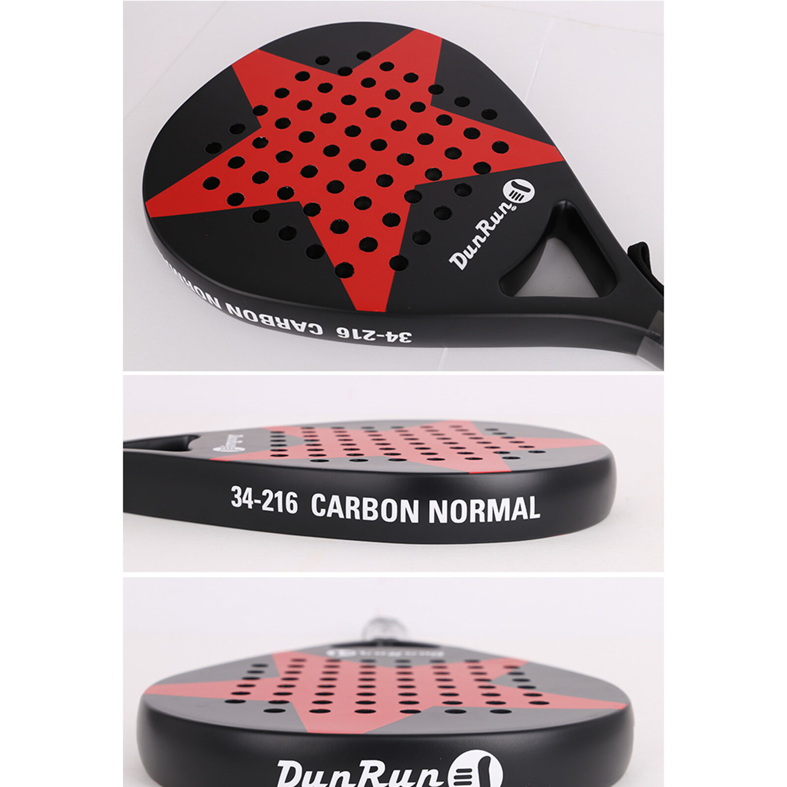 Flameer Tennis Paddle Racket Padel Carbon Fiber Surface with EVA Memory ...