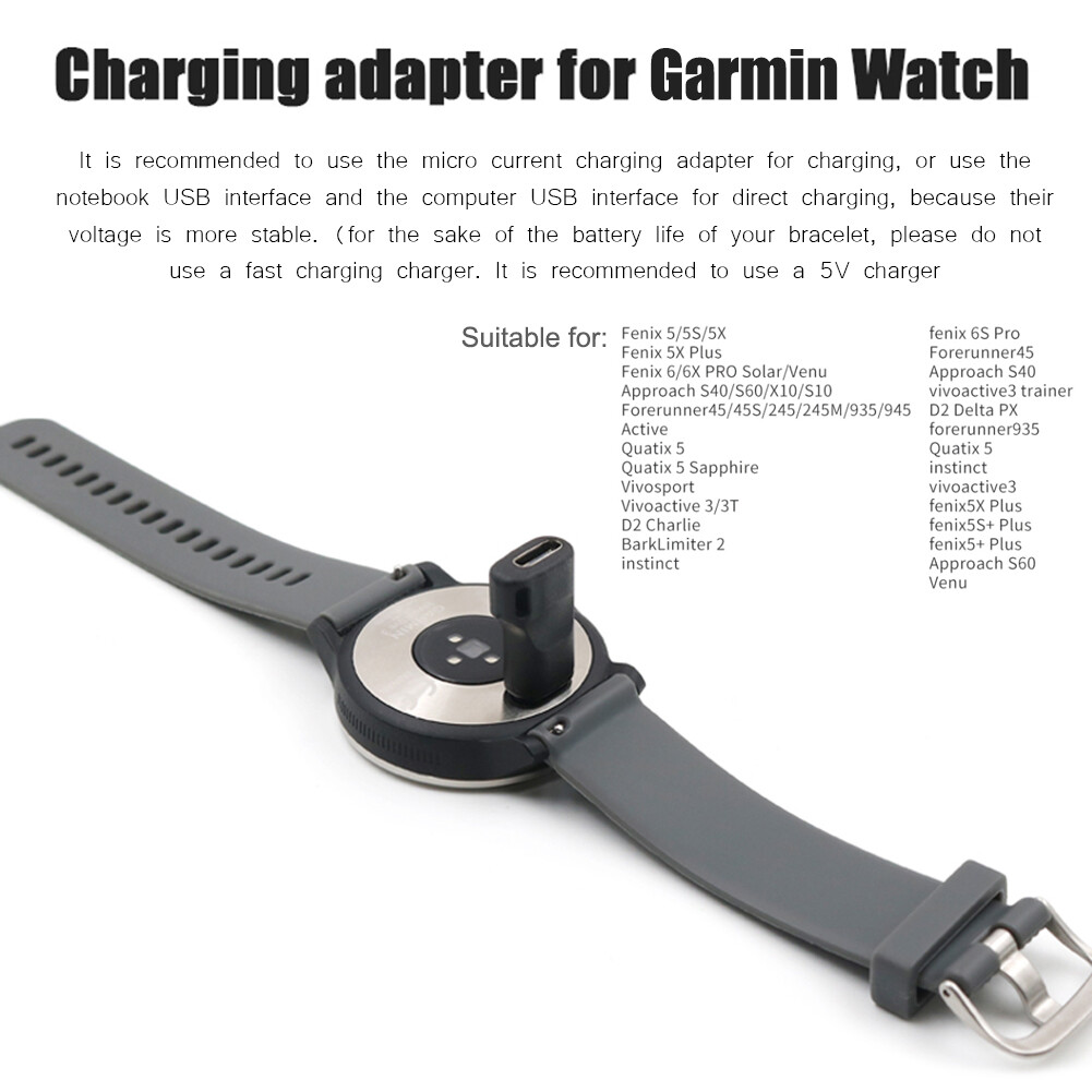 USB C Charger Adapter Data Cord Cable for Garmin Fenix6s Fenix 6 Fenix5 ...