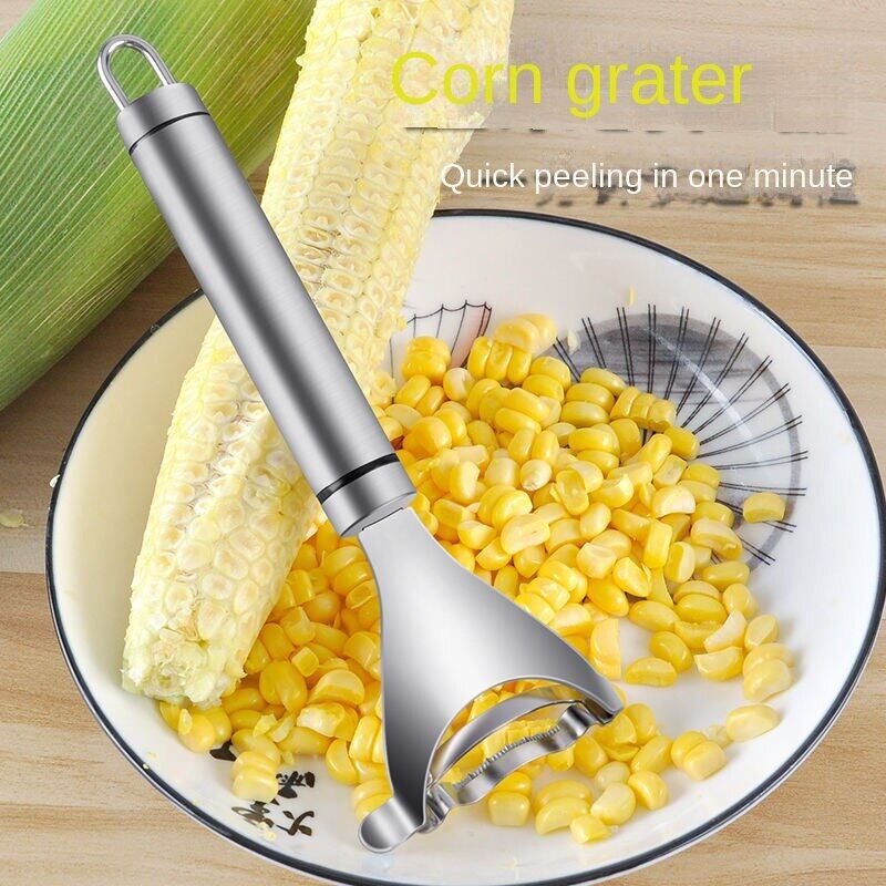 สแตนเลสสตีลข้าวโพด Stripper Corns อุปกรณ์นวดง่าย Peeling Corn Kerneler ...