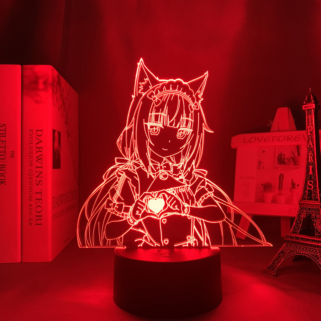 Anime Led Light Nekopara Vanilla for Bedroom Decor Night Light Manga ...