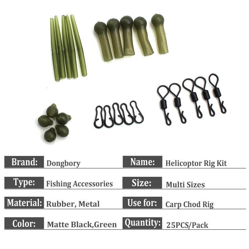 Carp Fishing Accessories Kit Helicopter Rig Anti Tangle Sleeve Chod ...