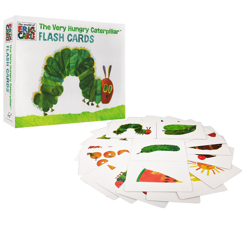 The very hungry caterpillar flash cards gift box with hard cards ...