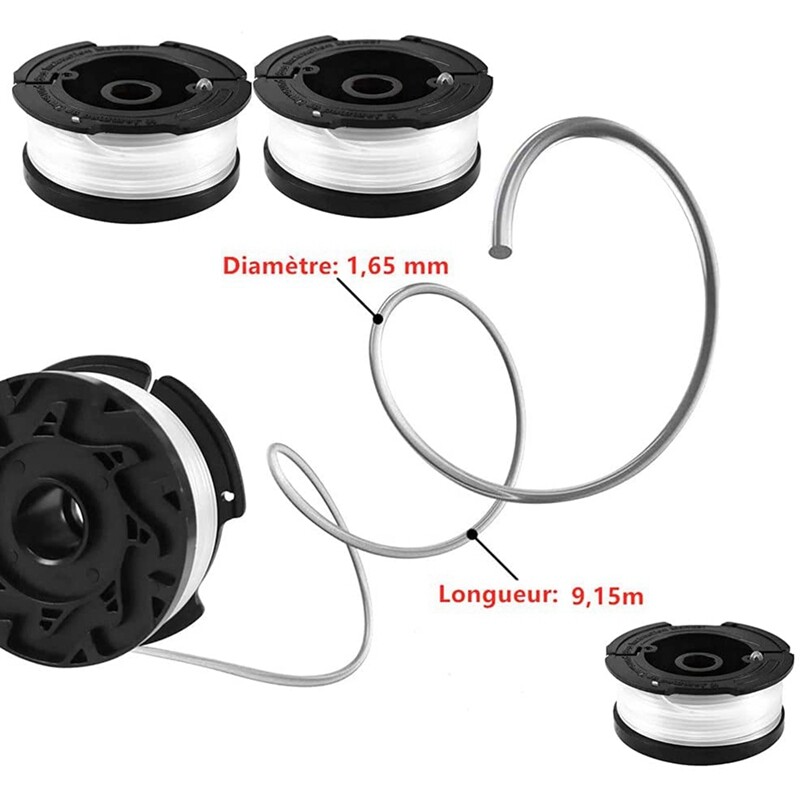 Lawn Trimmer Line, 7 Pieces Thread Spools for Black and Grass Trimmer ...