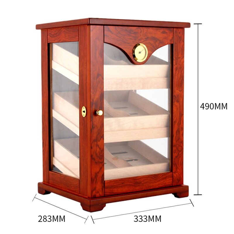 300CT Cuban Ciga Humidor Retro Humidor Large-capacity Humidor Three ...
