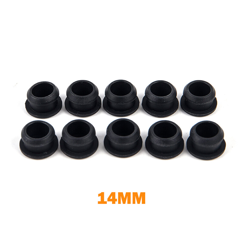 Refreshing 10pcs Silicone Rubber Snap-on Hole Plug 2.5-14mm Blanking ...