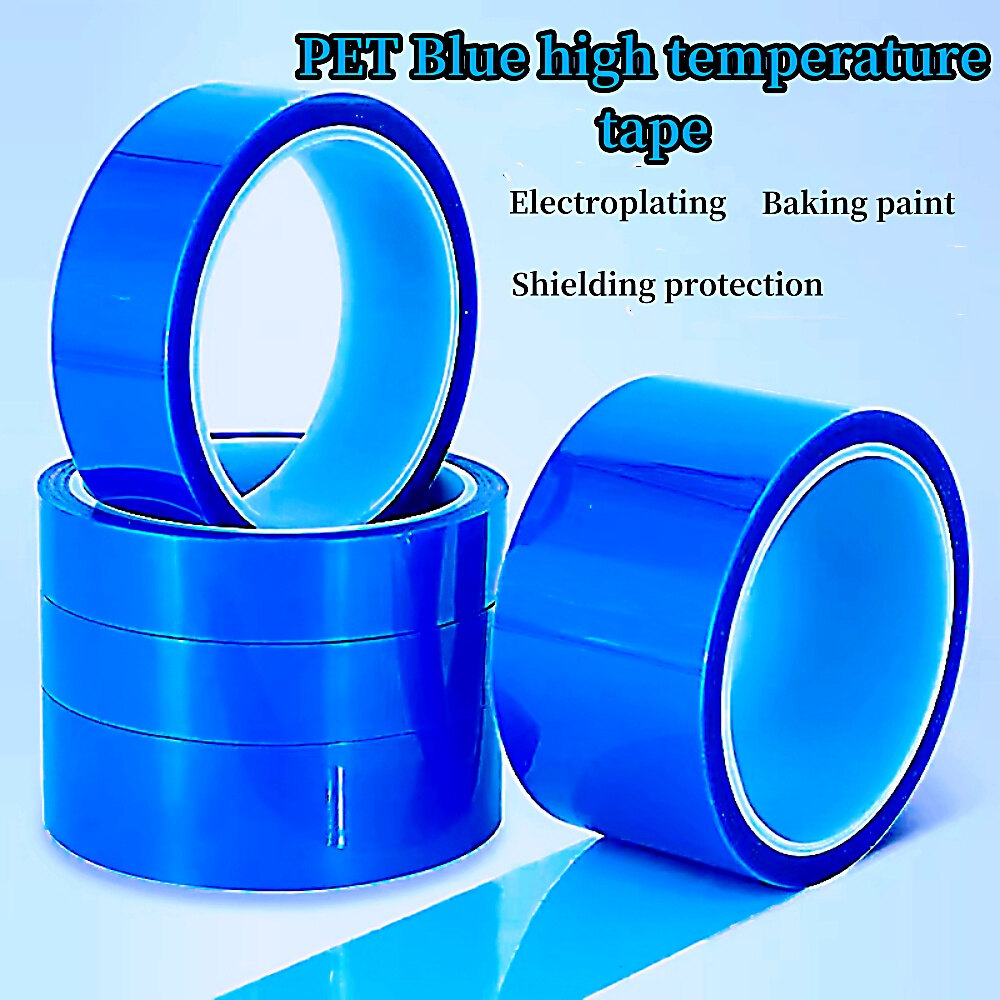 PET blue high temperature tape PCB circuit board plating car baking ...