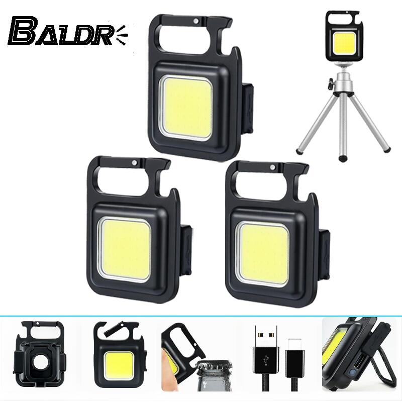 BALDR Portable Mini LED Work Light Night Running Flashlight USB ...