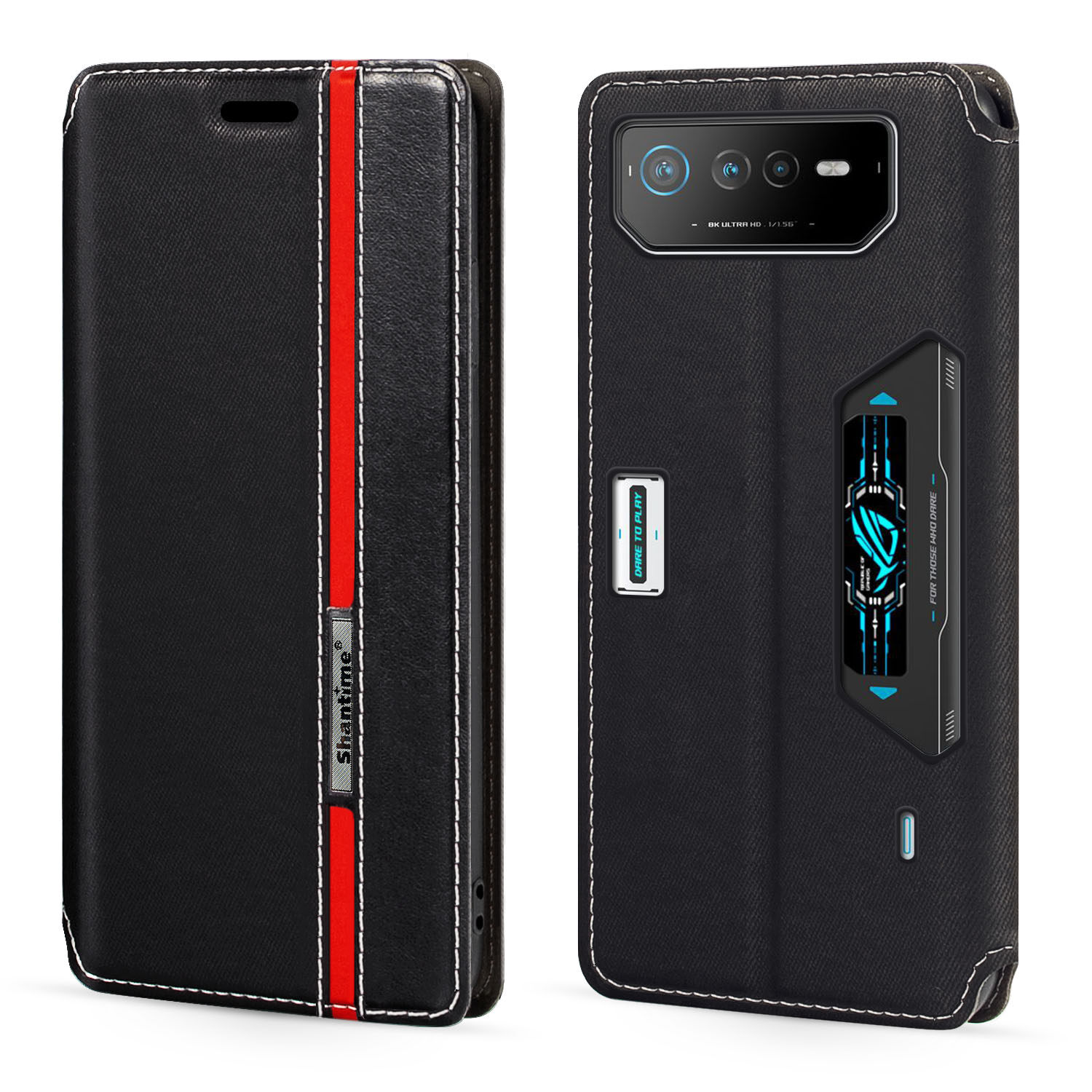 เคสสำหรับ Asus ROG Phone 6 Pro เคสแฟชั่นหลากสีเคสหนังฝาพับปิดแม่เหล็ก ...