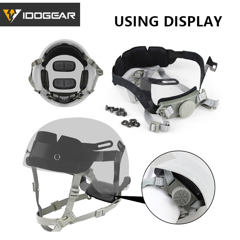 IDOGEAR Tactical FAST Helmet Hanging System Suspension OPS-CORE ACH Occ ...