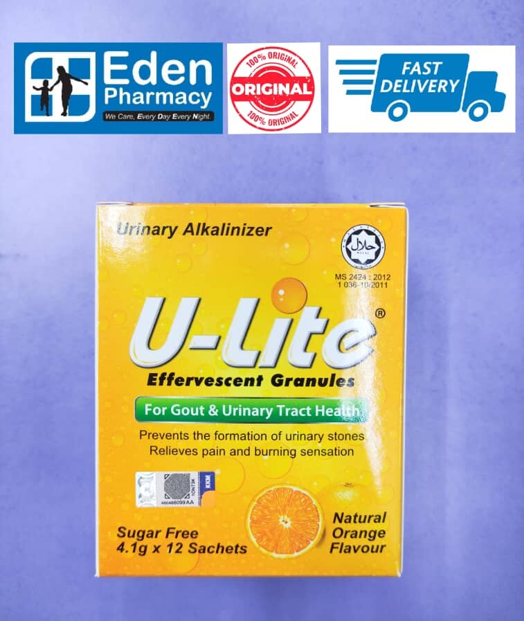 U-Lite Effervescent Granules for Gout & Urinary Tract Health , ulite, u ...