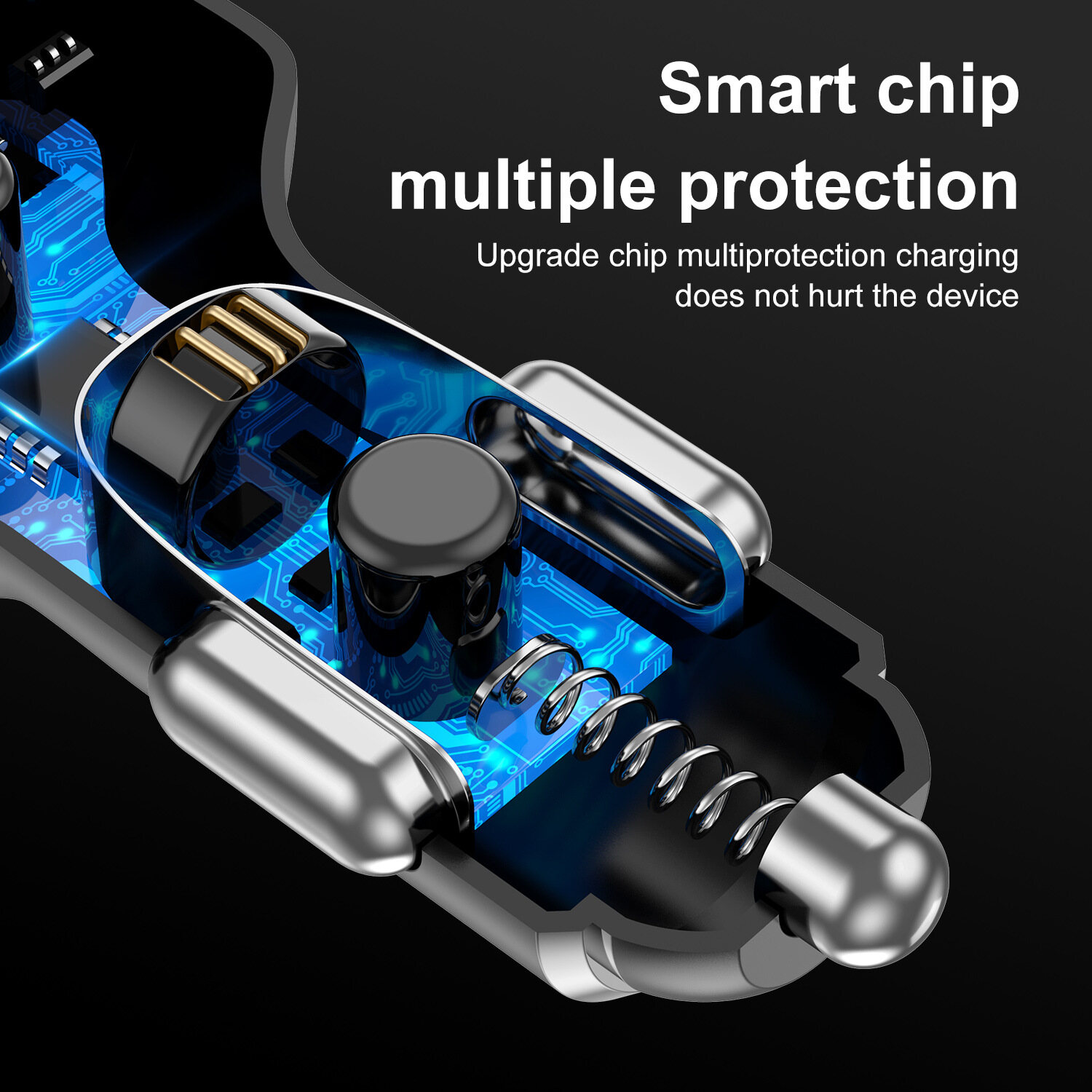 มาร์แชลล์ที่ชาร์จแบตในรถ30W โทรศัพท์มือถือ Fast Charging + QC Dual USB ...