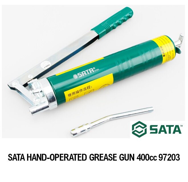 SATA HAND-OPERATED PLASTIC HANDLE GREASE PUMP 400cc 97203 | Lazada