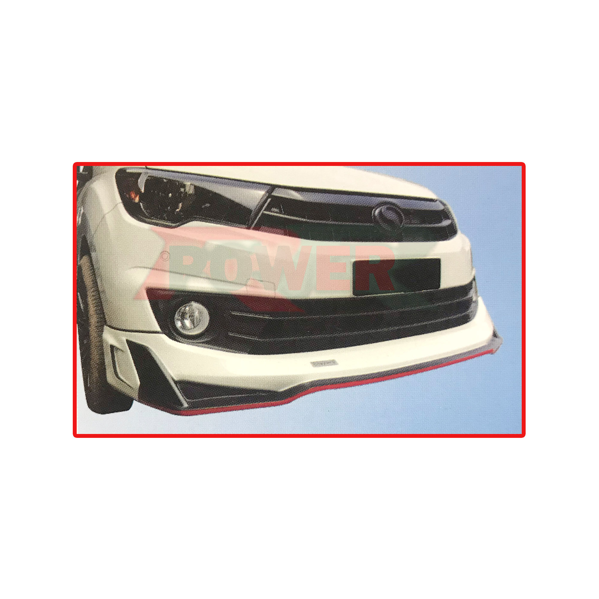 Perodua Bezza (2016) DRIVE 68 Style Front Skirt Skirting With Logo ...