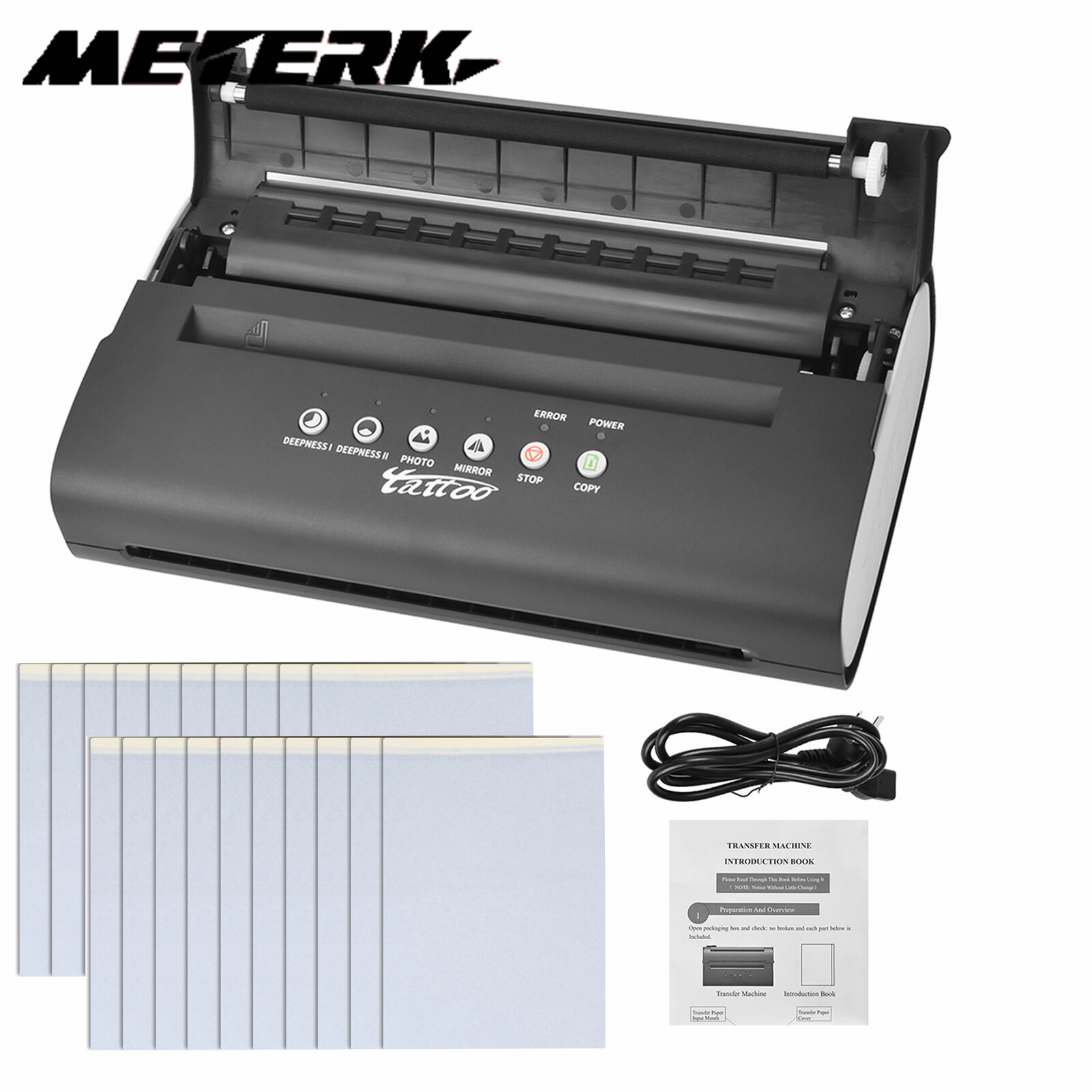 Meterk Tattoo Transfer Stencil Machine Printer Drawing Thermal Stencil ...