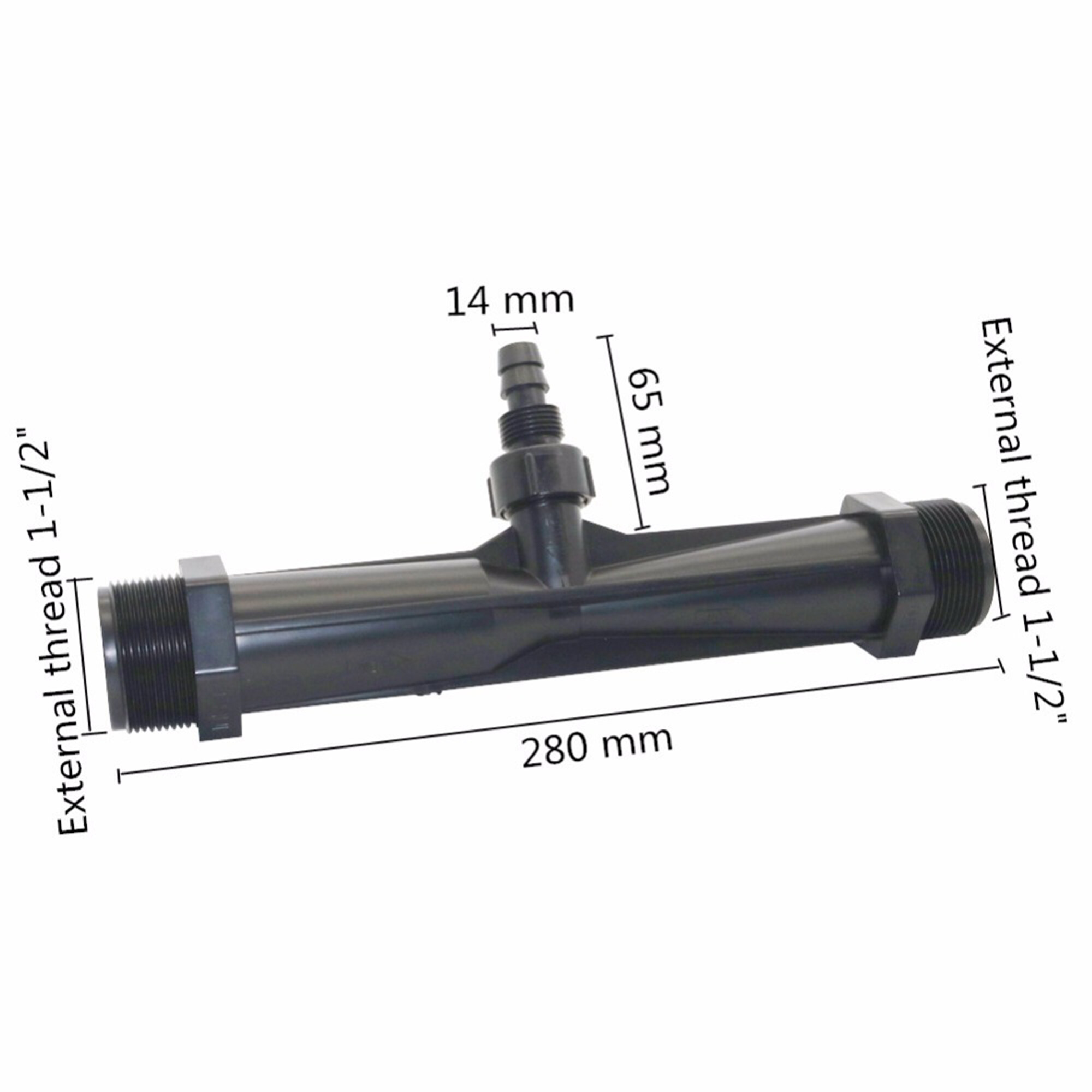 1 Pc 1/2, 3/4, 1，1.5 inch Thread Venturi Fertilizer Injector Irrigation Device Irrigation ...