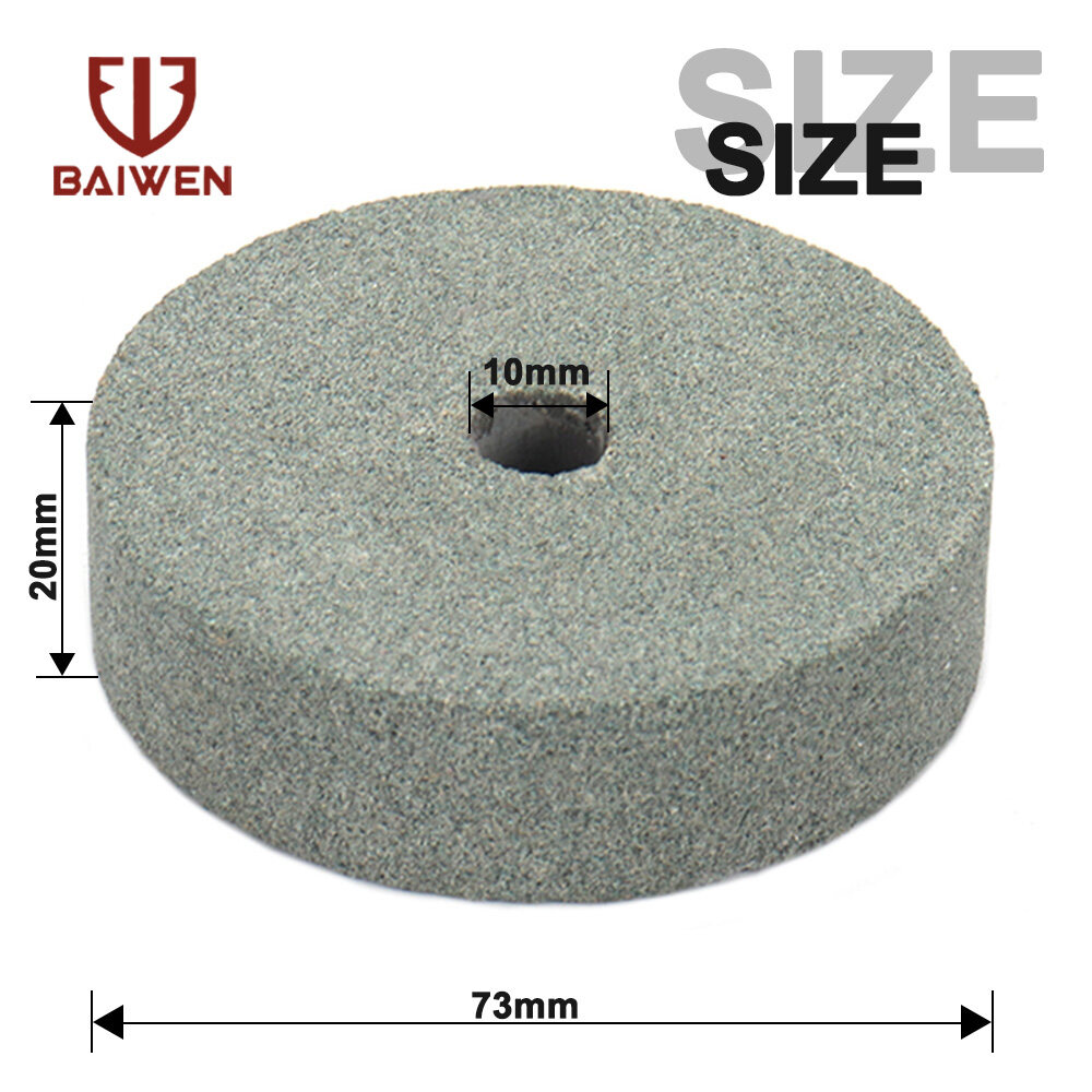 BAI WEN 75mm Ceramic Stone Grinding Wheel Silicon Carbide/White ...