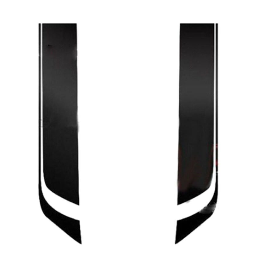 2Pcs Vinyl Car Hood Stickers Auto Hood Stripes Sticker DIY Bonnet Decor ...