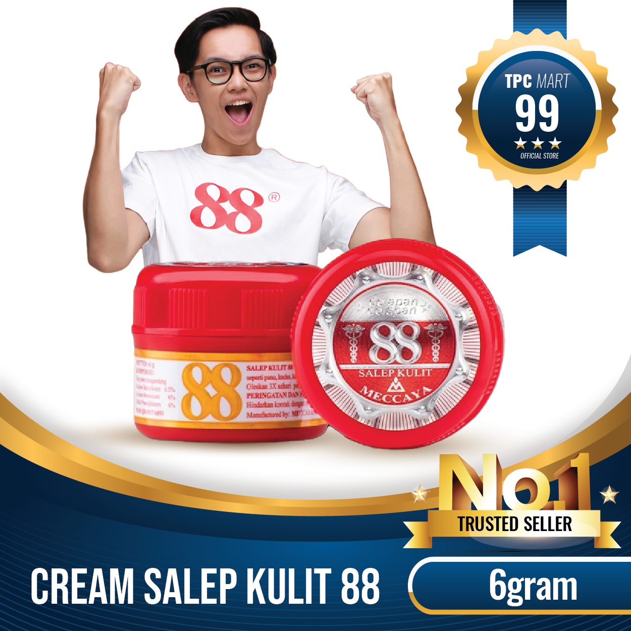 Salep 88 Isi 6 Gram Obat Gatal Panu Kadas Kurap Kutu Air Penyakit Kulit ...