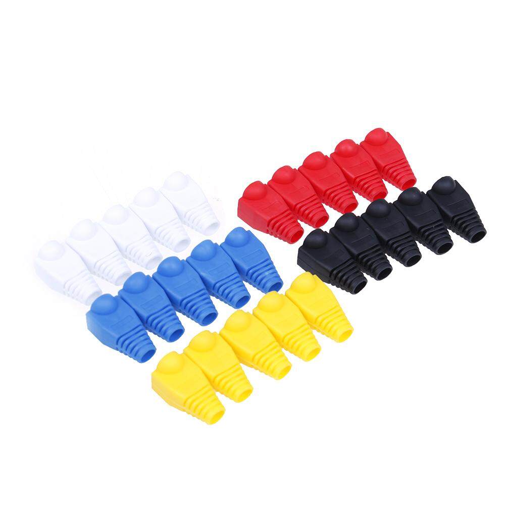 Lofty 20pcs Rj-45 adapter cap rj45 cat5 cat6 cover cap socket boots cap ...