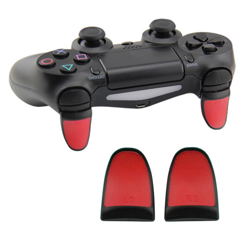 2ชิ้น/เซ็ต L2 R2 Trigger Extender ป้องกันการลื่นไถลยาวพิเศษส่วนปุ่มสิ่ง ...