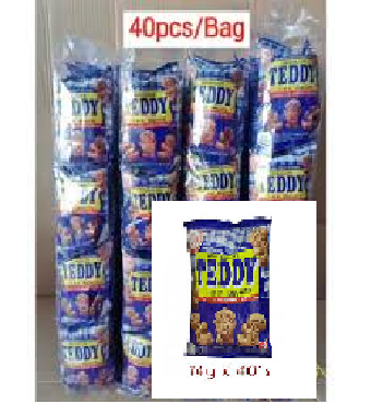 Chocolate Teddy Biscuits (40's/Bag) | Lazada