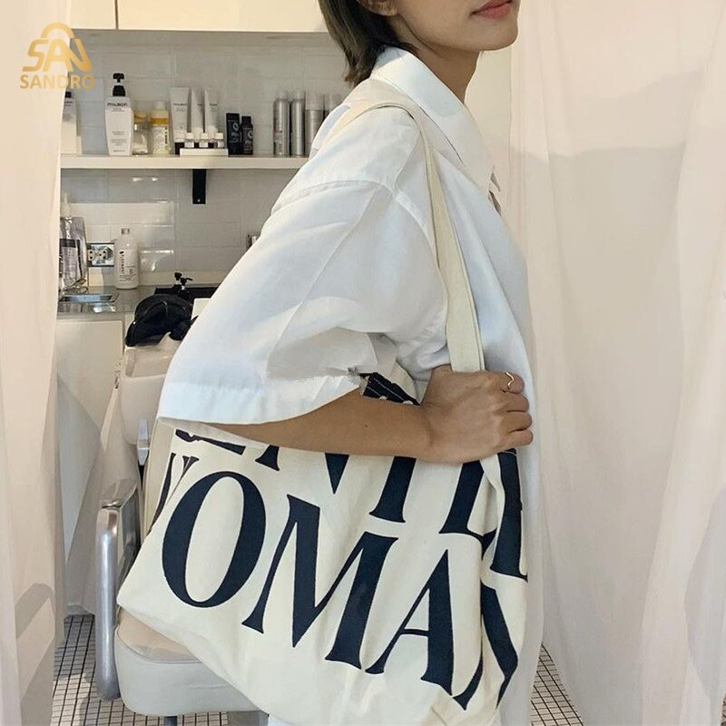 QFDI ผู้หญิงกระเป๋าสะพายไหล่ใหม่วรรณกรรมกระเป๋าถือเรโทรขนาดใหญ่ตัวอักษร ...