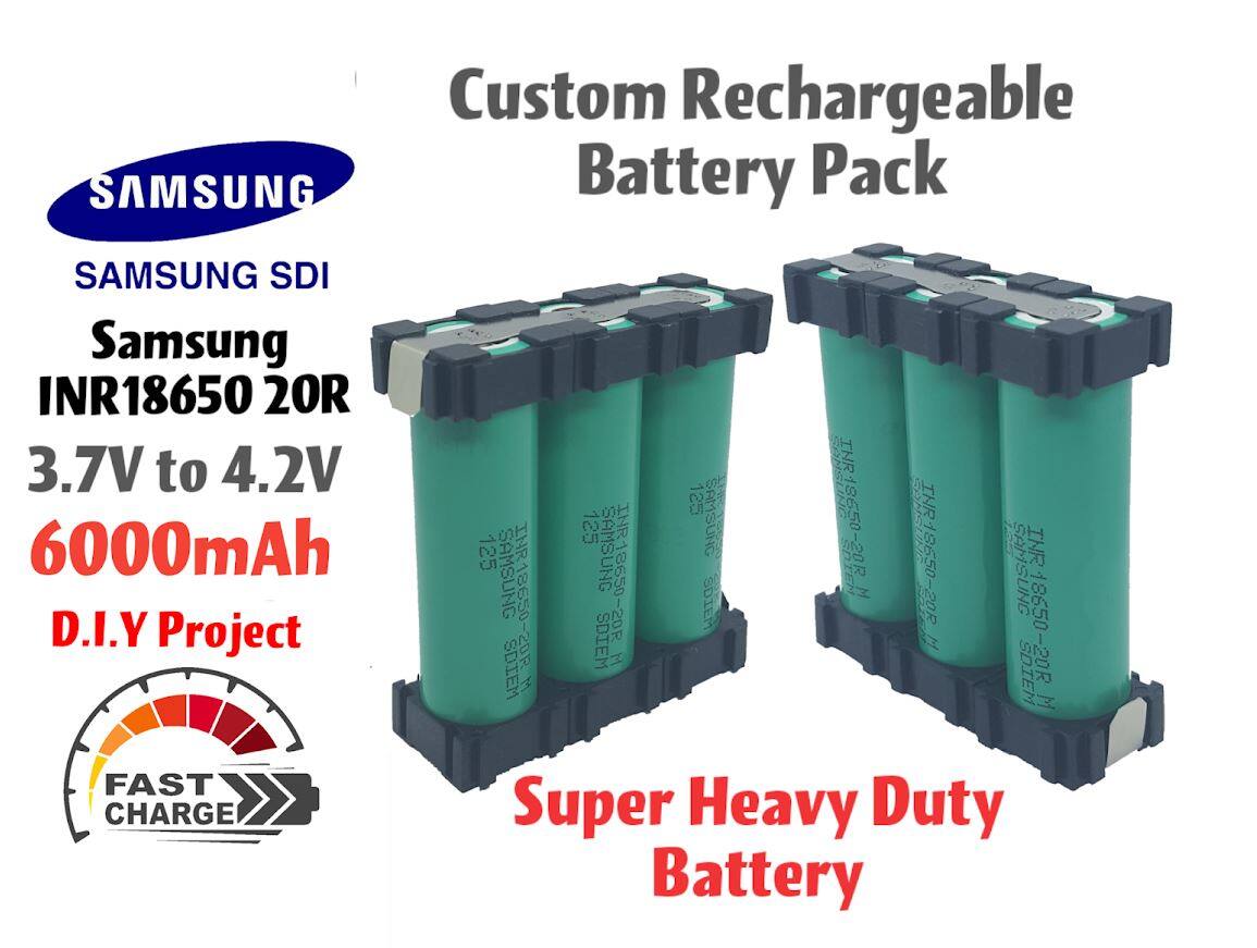 Rechargeable Battery Pack Line Shape Customizable 6000mAh 6.0Ah 66A ...