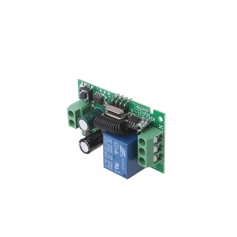 AC 220V 1CH RF 433MHz Wireless Remote Control Switch Module Learning ...
