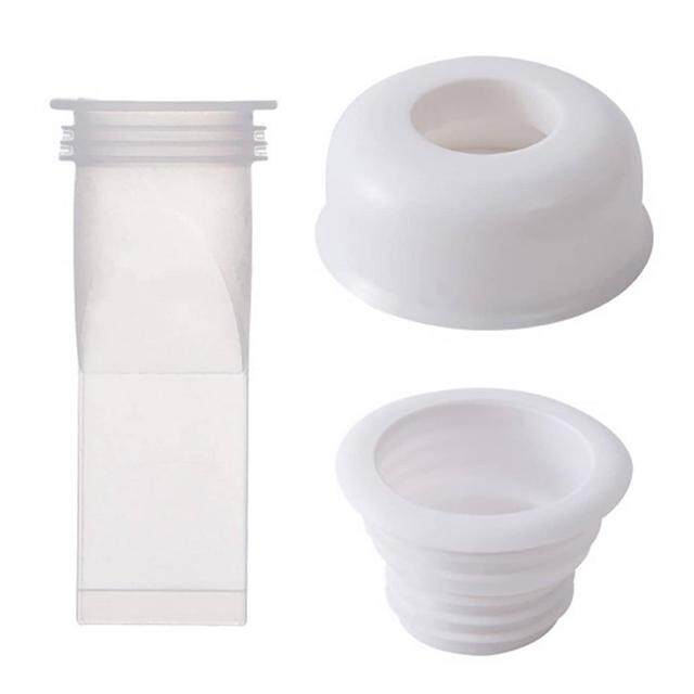3pcs/Set Kitchen Sewer Pipe Anti-Odor Seal Plug Floor Drain Bathroom ...